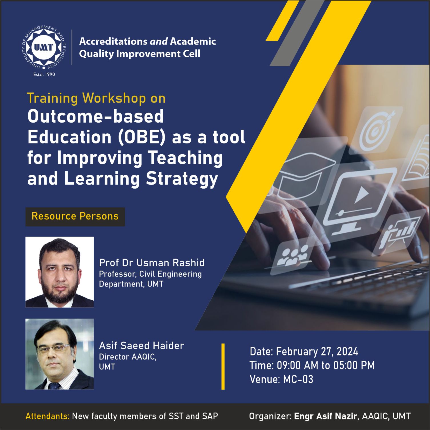 Outcome Based Education (OBE) as a tool for Improving Teaching and Learning Strategy - UMT2015 - UMT